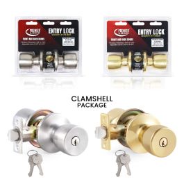 Entry Knob - Tulip Style - 2 KW1 Keys - 6 in 1 Drive - In Latch ...
