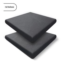 Mountain Black Natural Slate Caps, 36"x36"x2", Natural Split Top ...